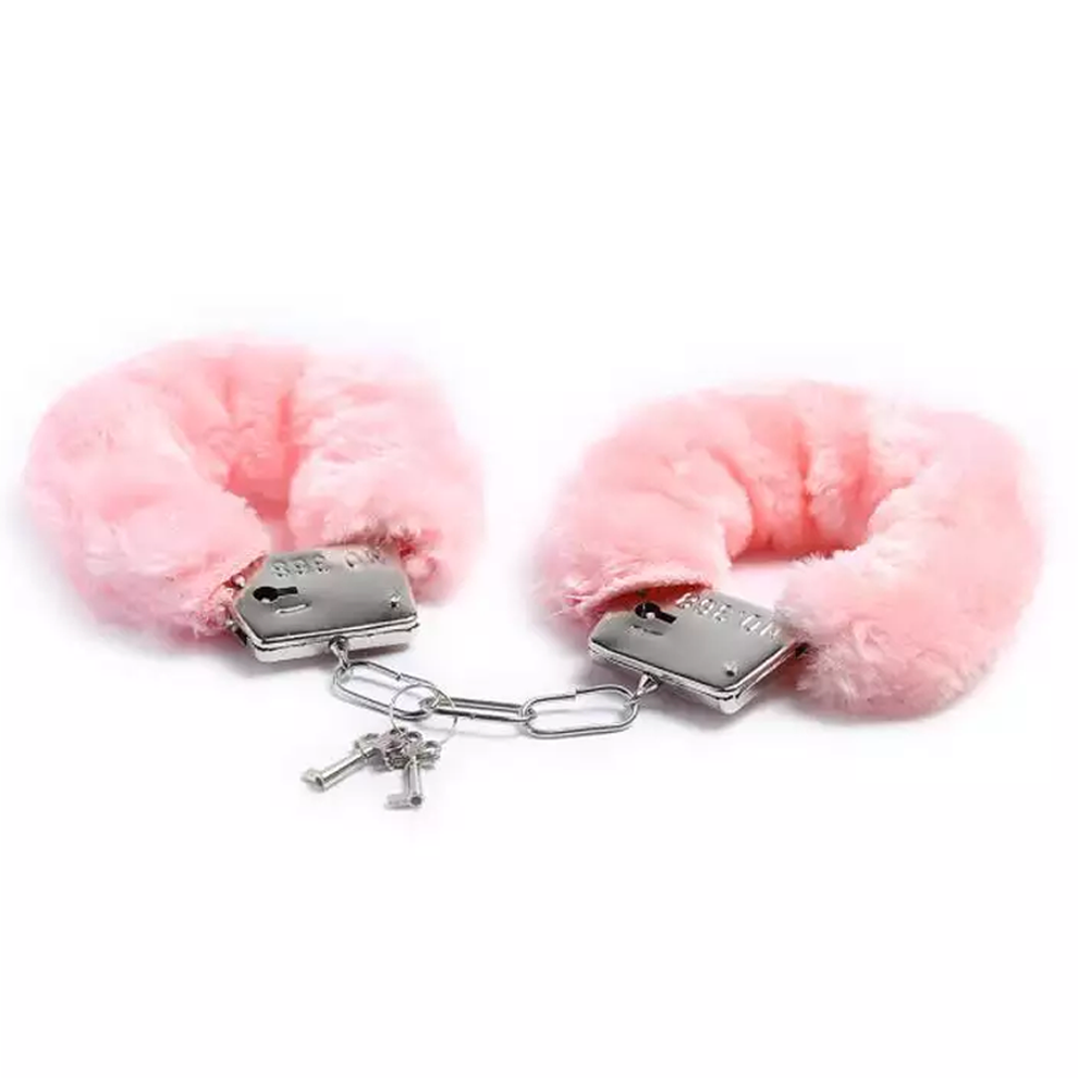 Fluffy Handcuffs – Peachy BDSM